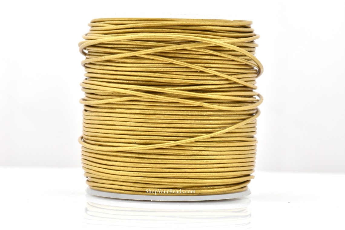 1mm Round Leather Cord for Jewelry Making | ShopYourBeads