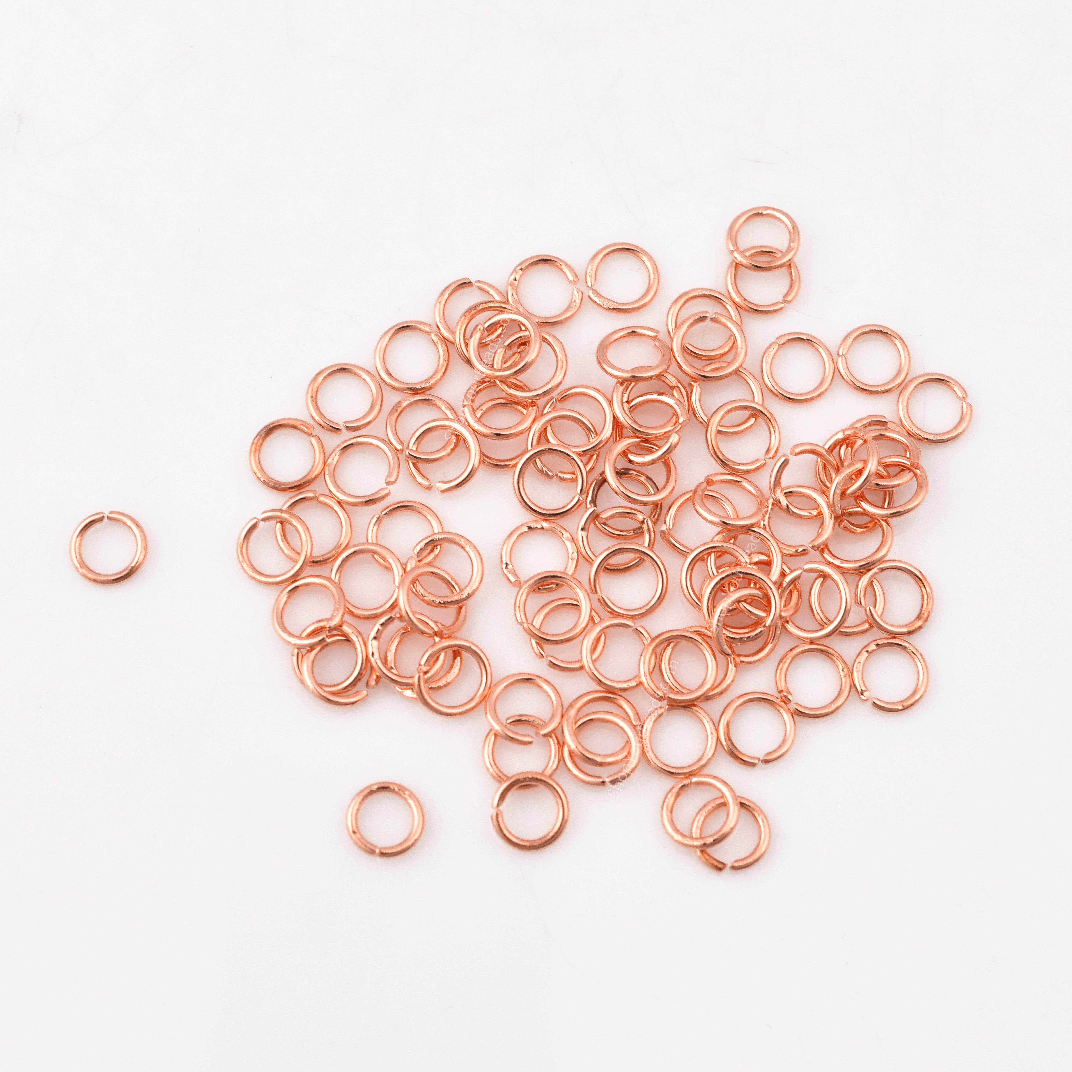4.5mm - Copper Plated Open / Split Wire Jump Rings